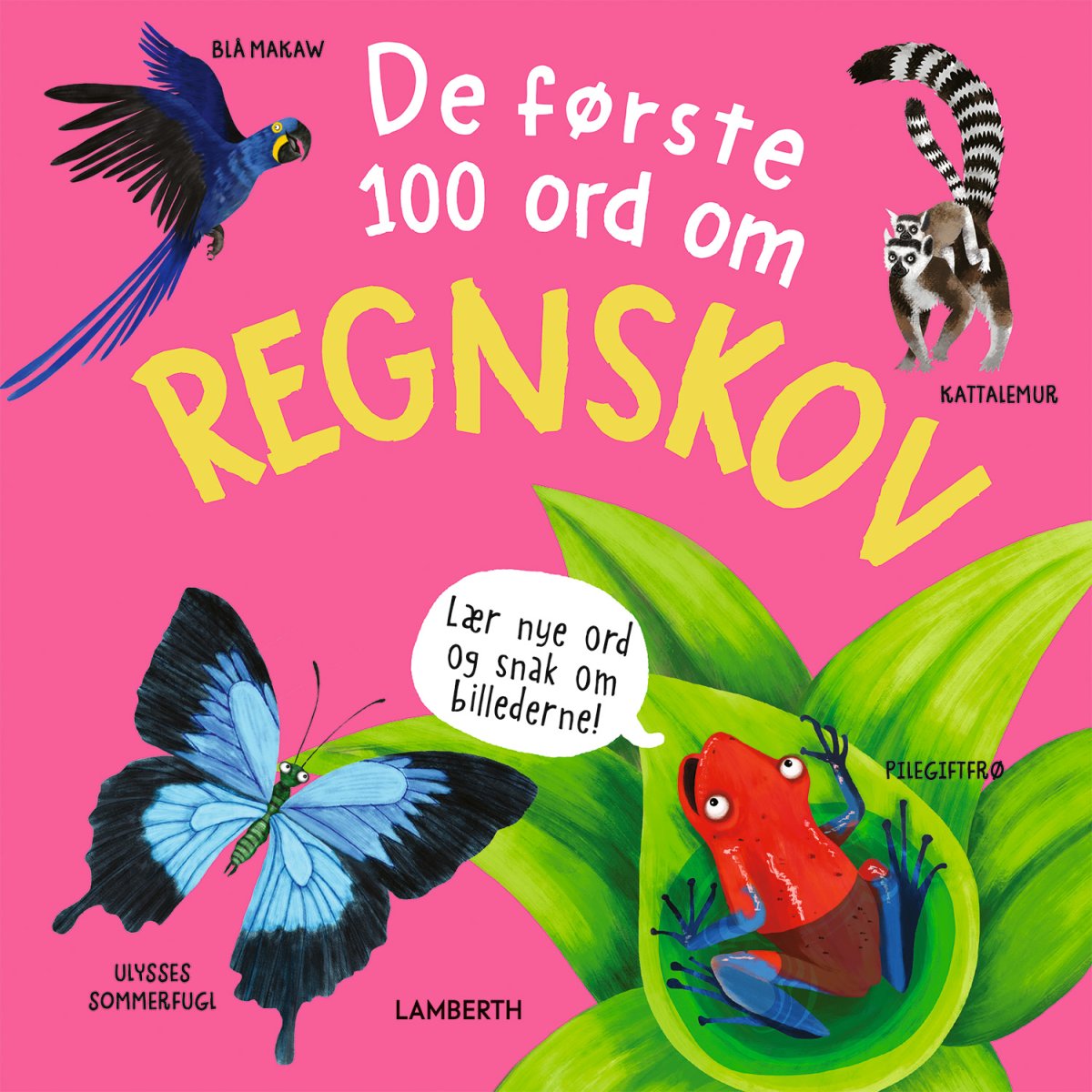 De første 100 ord om regnskov - Børnebøger - LAMBERTH ApS